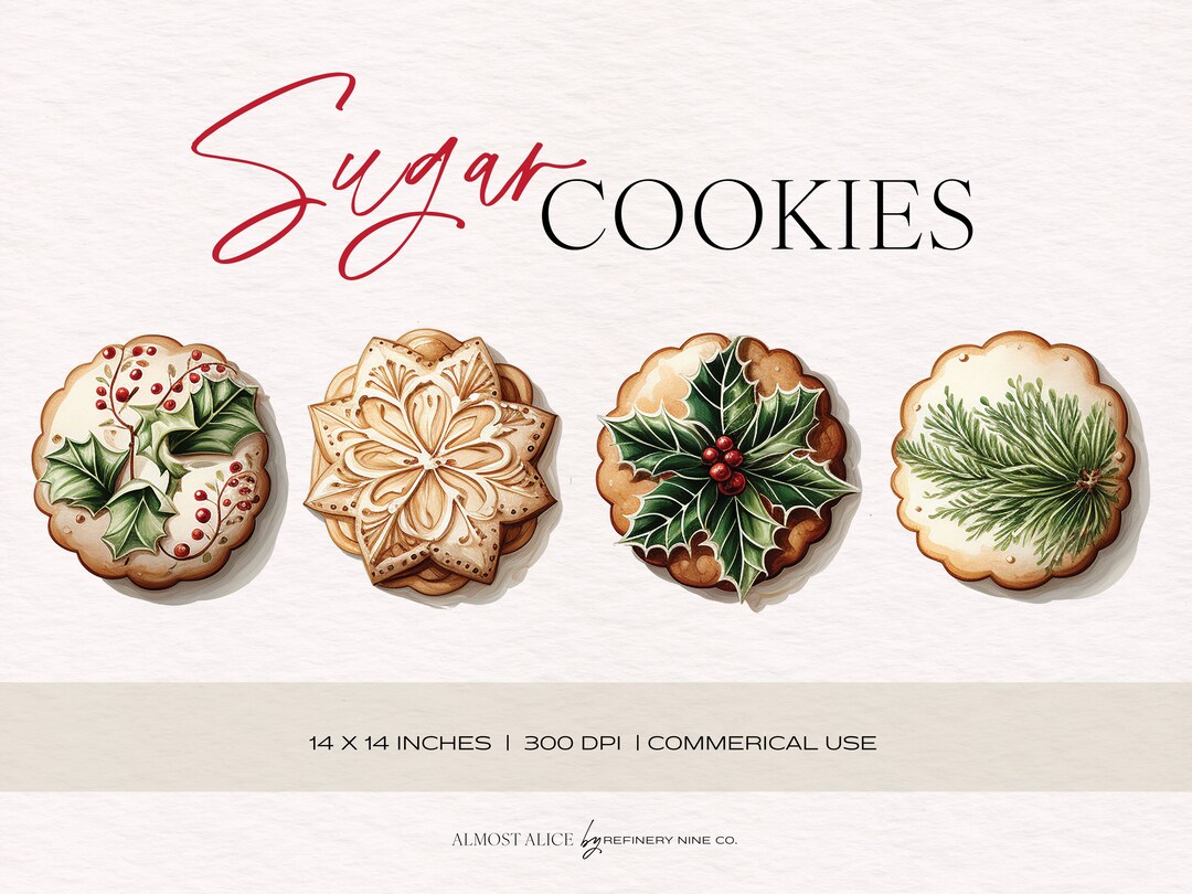 Christmas Sugar Cookies - Christmas Clipart, Winter Solstice ...