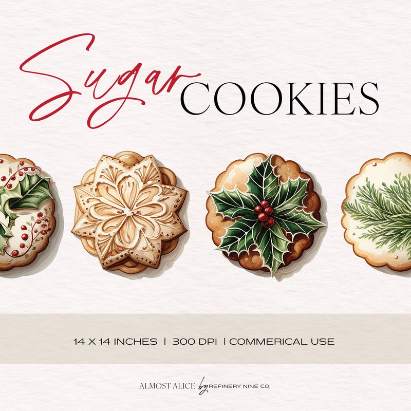 Sugar Cookie Clipart - Etsy