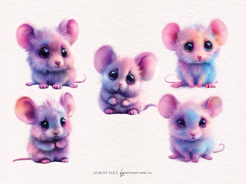 Strange Mice Clipart, Cute Animals, Magical, Etherial Style ...