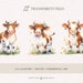 Watercolor Cows Clipart Pack, Pastel, Sweet, Clipart for Commercial Use ...
