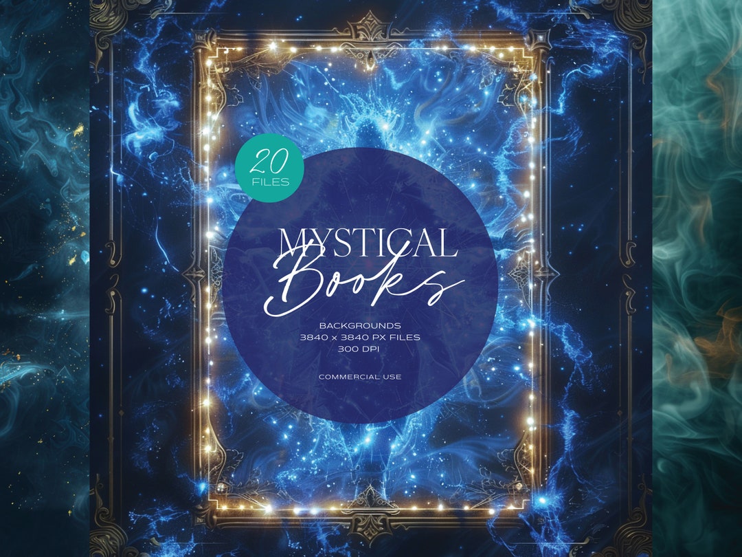 Mystical Book Cover Digital Backgrounds - DIY Projects, Wallpaper ...