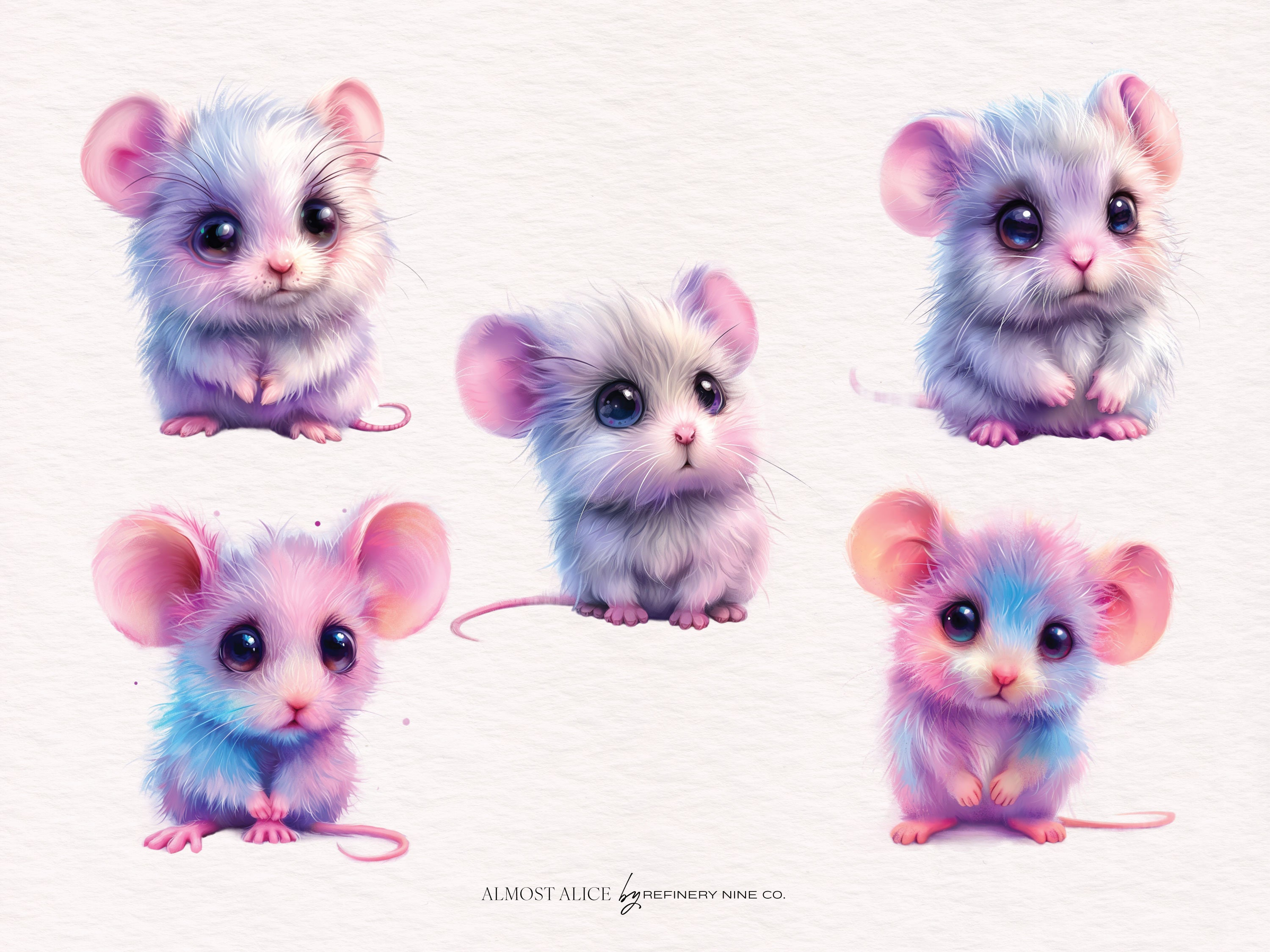 Strange Mice Clipart, Cute Animals, Magical, Etherial Style ...