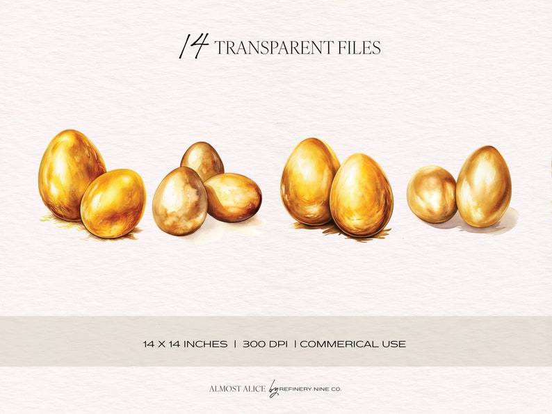 Golden Goose Eggs Clip Art: Transparent Pngs for Commercial Use ...