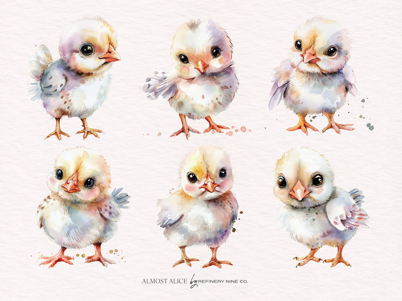 Sweet Spring Ducklings, Watercolor Clipart, Cute Farm Animals, Nursery ...