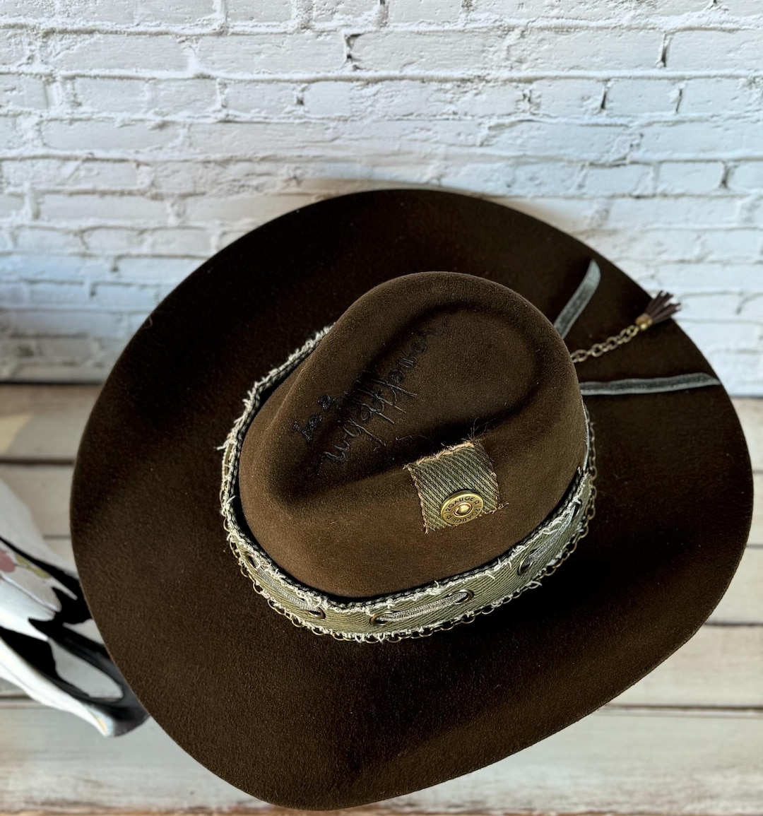 Burned Hat Cowboy Hat Beth Dutton Branded Hat Western Fashion Hat ...