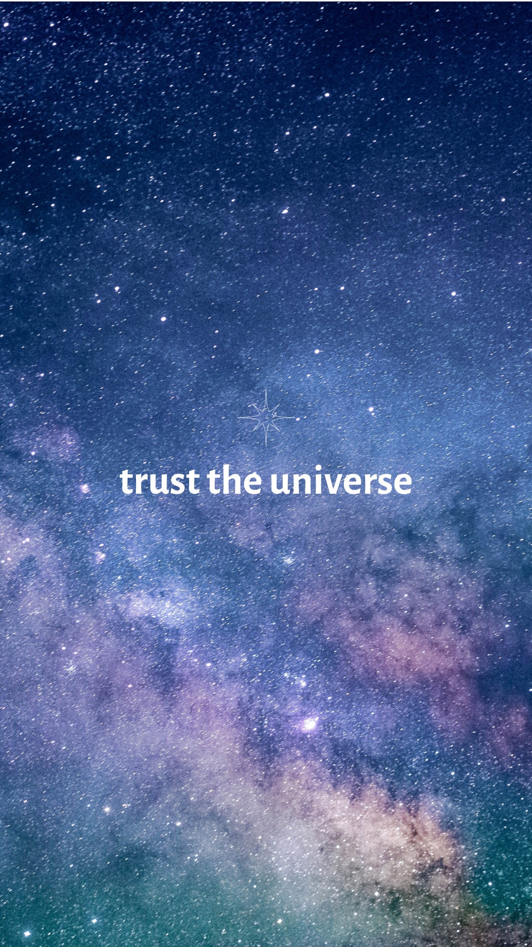 Trust the Universe WALLPAPER Etsy Norway