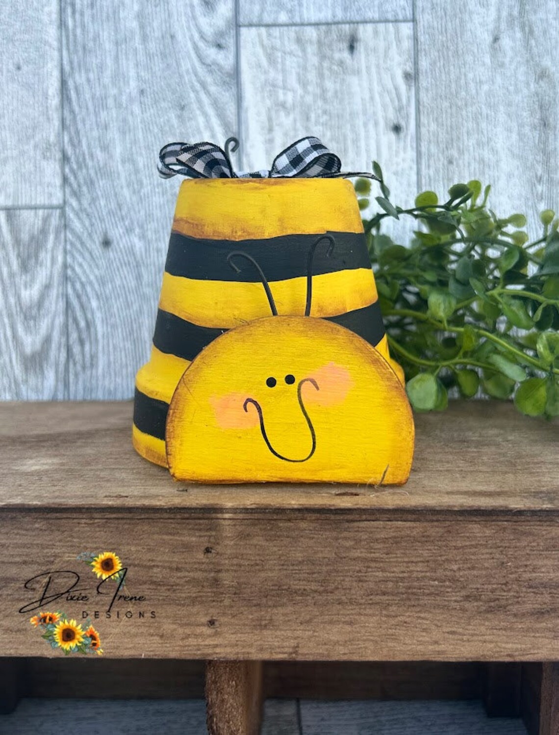 Bee Clay Pot, Bee Decor, Bee Decor, Cute Bee, Farmhouse, Summer Decor ...