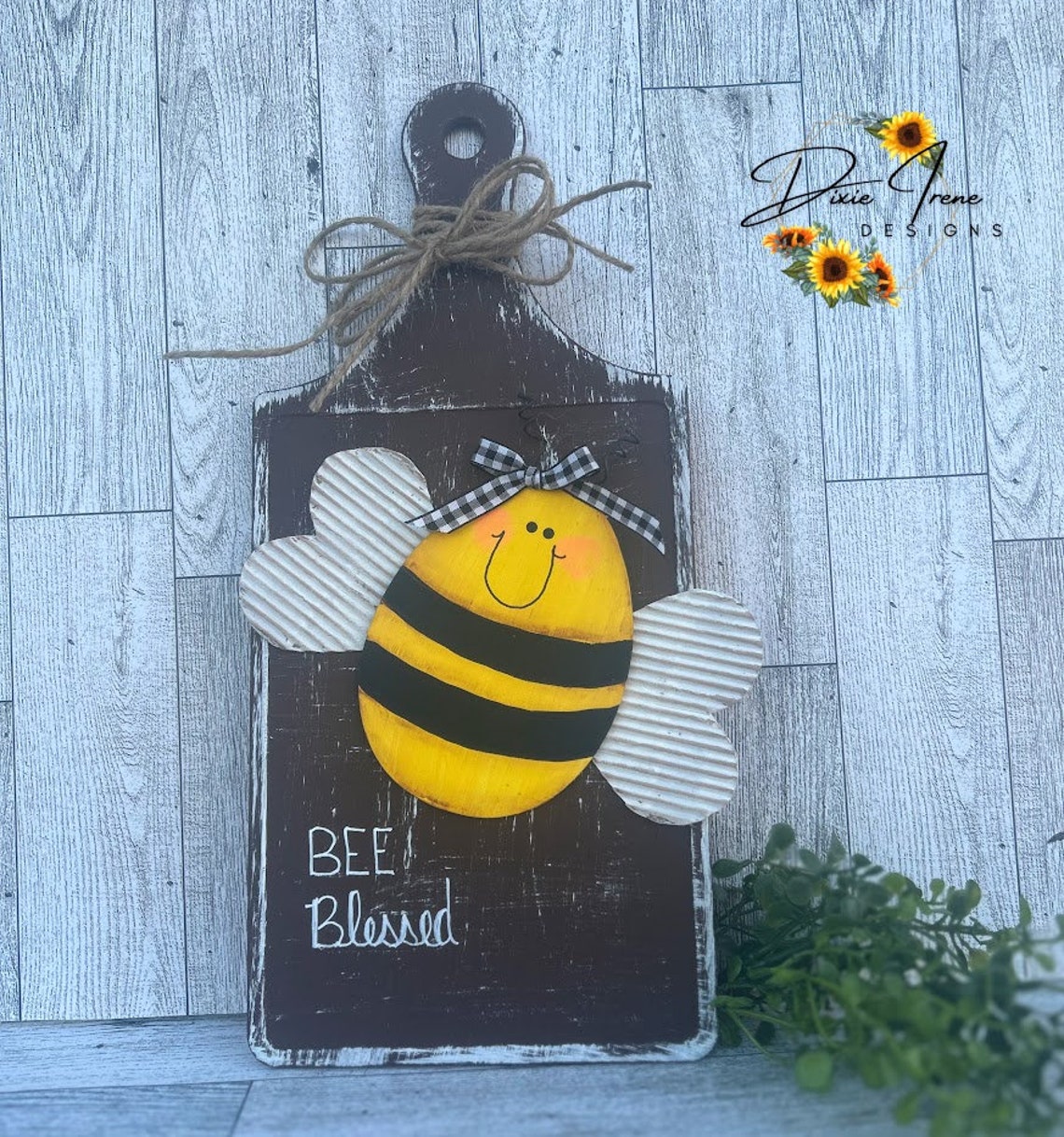 Bee Blessed Cutting Board, Bee Decor, Bee Wall Decor, Cute Bee, Farmhouse, Summer Decor, Spring ...
