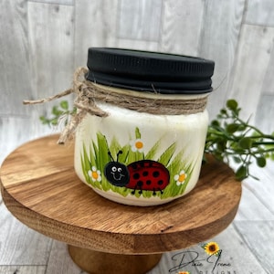 Ladybug Mason Jars, Ladybug Quart Jar, Ladybug Pint Jar, Ladybug Half ...