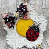Ladybug Bag, Ladybug Decor, Tiered Tray, Summer Tiered Tray, Spring ...