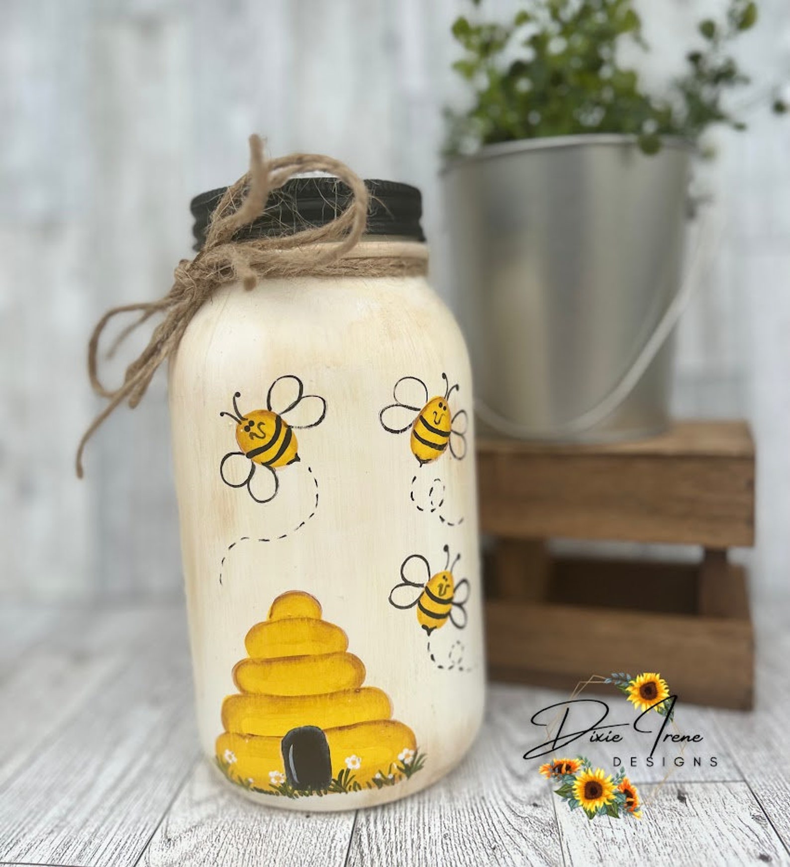 Bee Mason Jars, Bee Skep Quart Jar, Bee Pint Jar, Bee Half Pint Jar ...