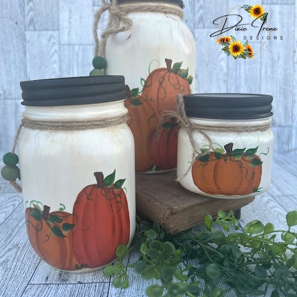 Fall Mason Jars - Etsy