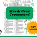 Mardi Gras Magic Crossword Puzzle Celebrate New Orleans Culture ...