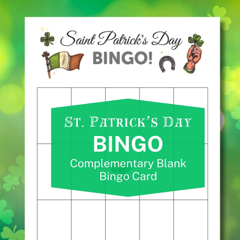 St. Patrick's Day Bingo Packet: Instant Download Includes Pre-filled ...
