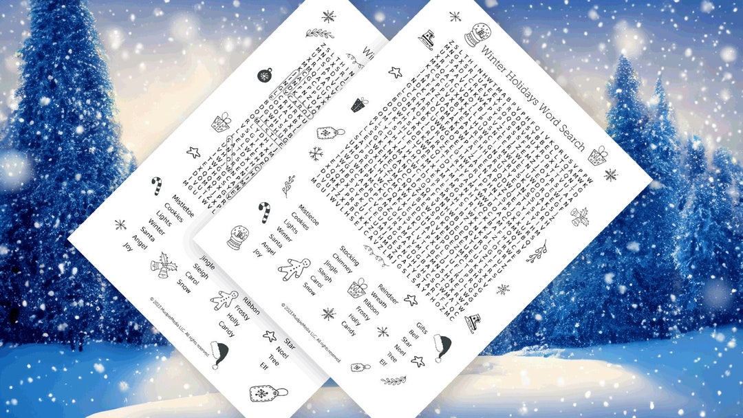 Winter Holiday Word Search Fun Educational Kid friendly For Teachers winter-holiday-word-search-fun-educational-kid-friendly-for-teachers