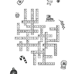 Festive Art Around the World Crossword Puzzle Worksheet - Instant ...