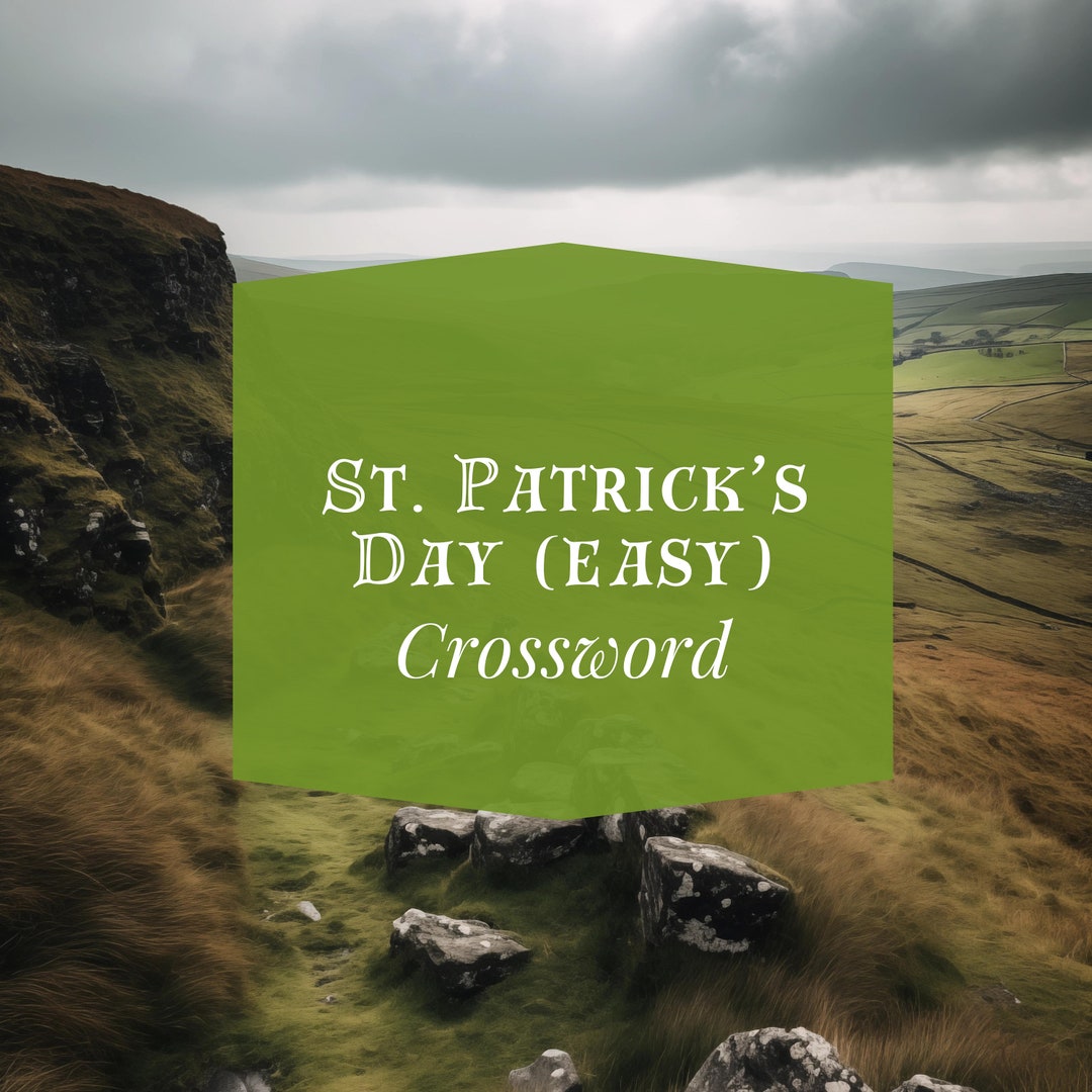 St. Patrick's Day Crossword Puzzle (easy) - Fun for Kids and Adults ...