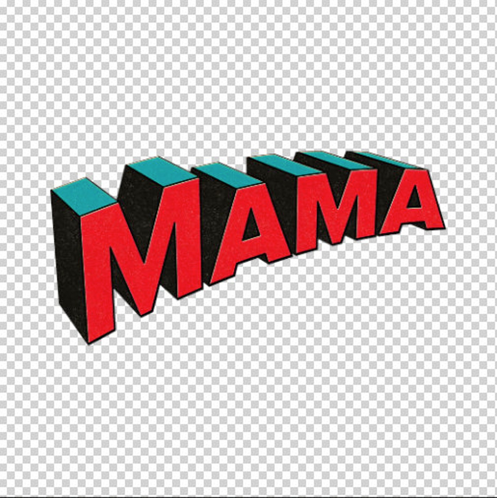 MAMA Super Mom Comic Text Clipart PNG Instant Download Decal Logo ...