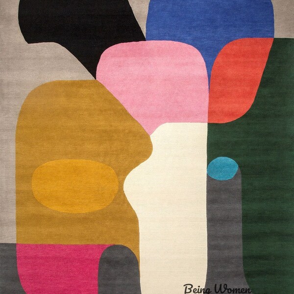 Modern Abstract Rug - Etsy