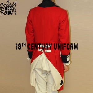 Red Wool British Redcoat Uniform - 1774 Revolutionary War Jacket - Etsy