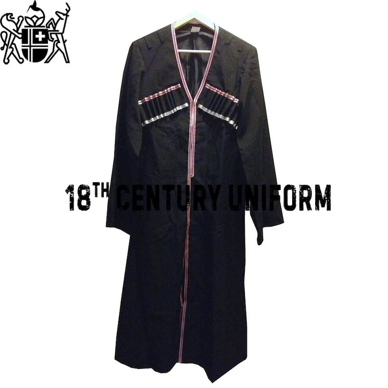 Men's Black Wool Georgian Chokha: Traditional Circassian Dance Coat - Etsy