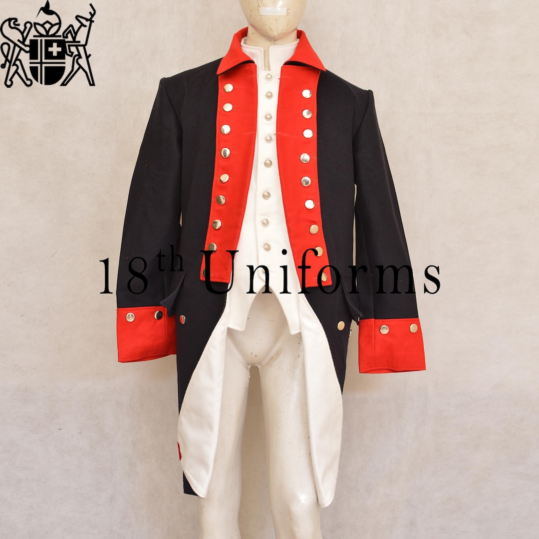 New Men French Napoleon Jacket, Napoleon Guard Uniform, Revolution ...