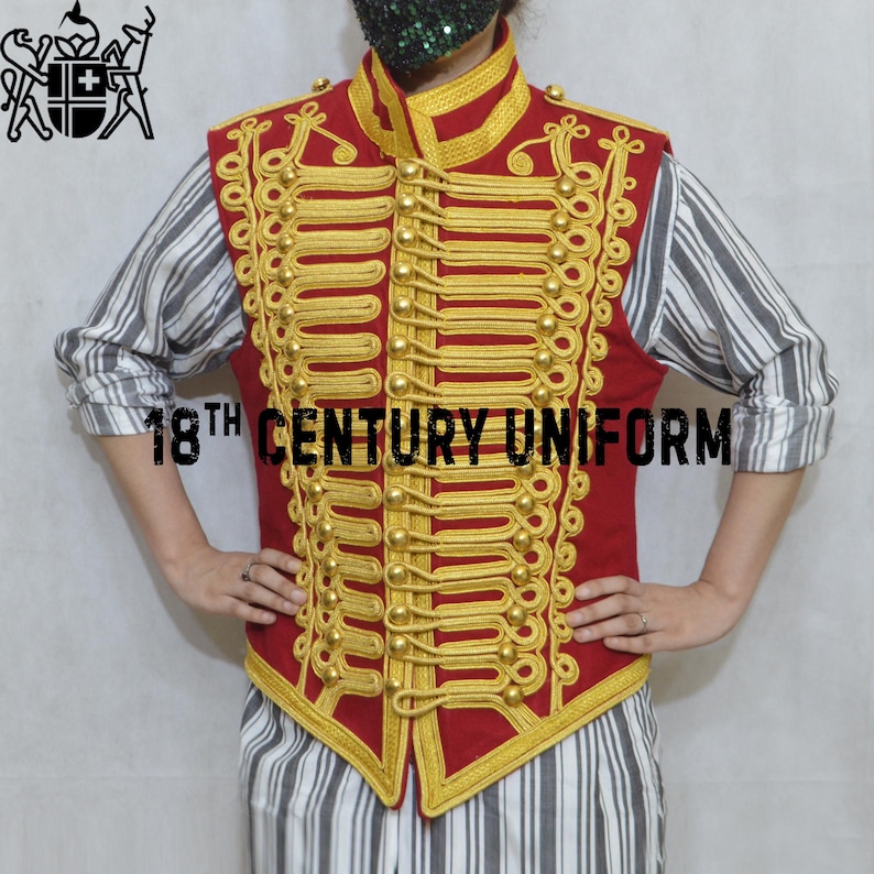 New Hussar Vest, Dolman Hussar Vest, Horse Guard Waistcoat, Royal Guard ...