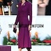 Purple Wool Frock Coat: Royalcore Fashion Dress - Etsy