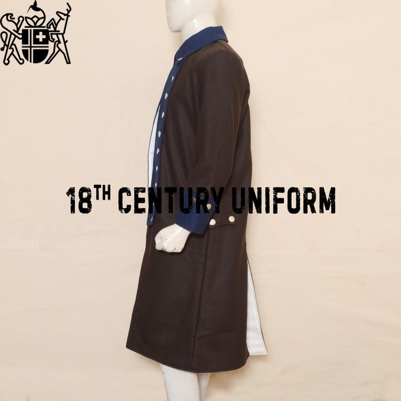 Brown Wool Regimental Coat: American Revolutionary War Uniform - Etsy