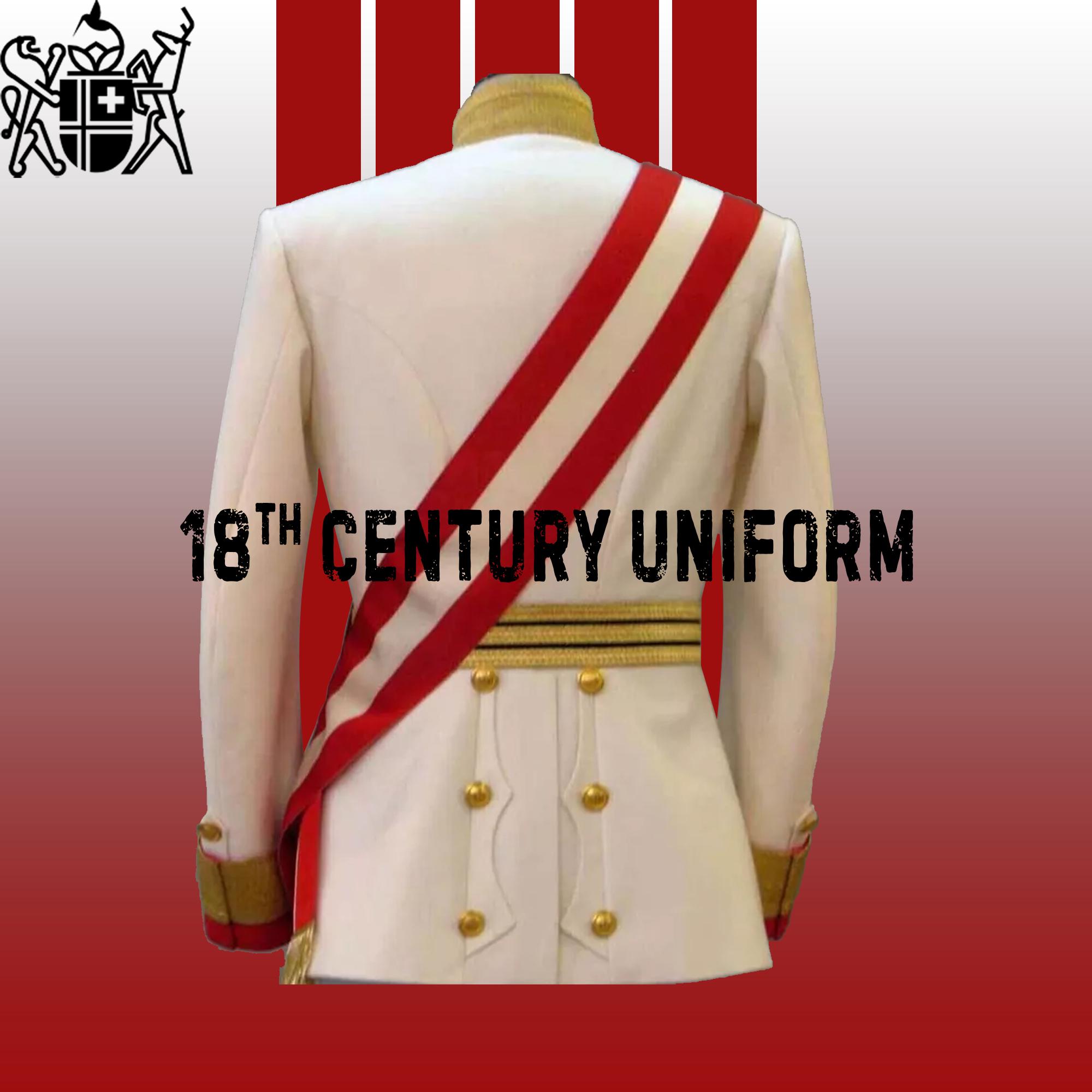 Handmade White Wool Military Tunic: 18th Century Emperor Uniform - Etsy