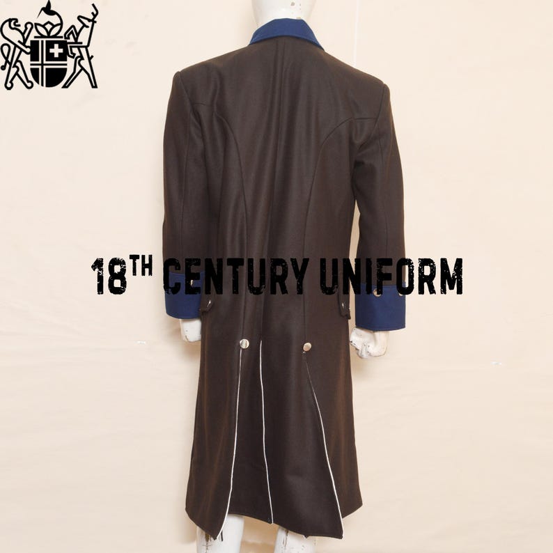Brown Wool Regimental Coat: American Revolutionary War Uniform - Etsy