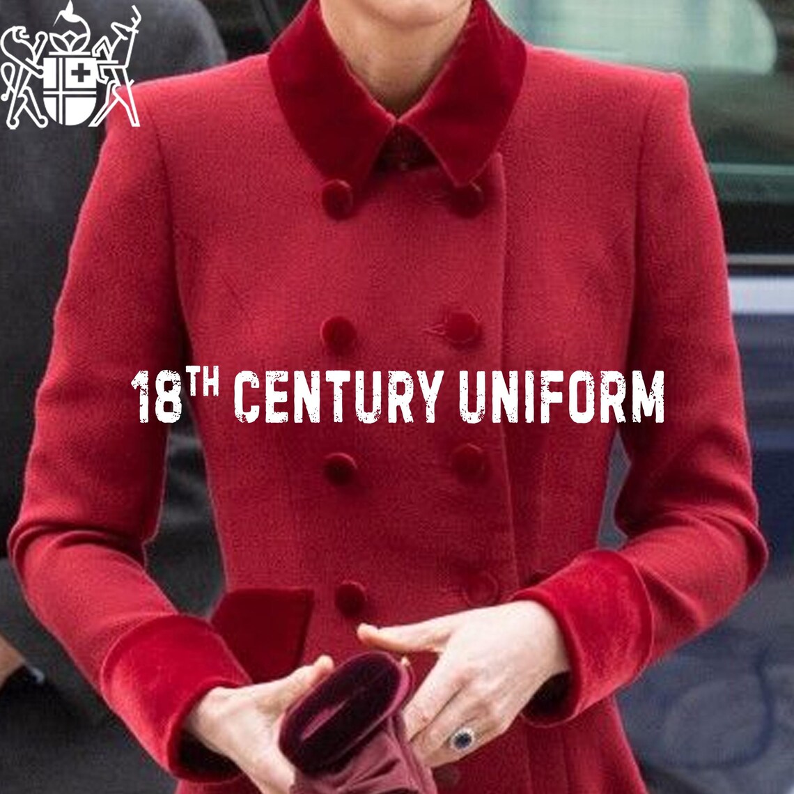 Red Wool Frock Coat: Royal Fashion, 18th Century Style - Etsy