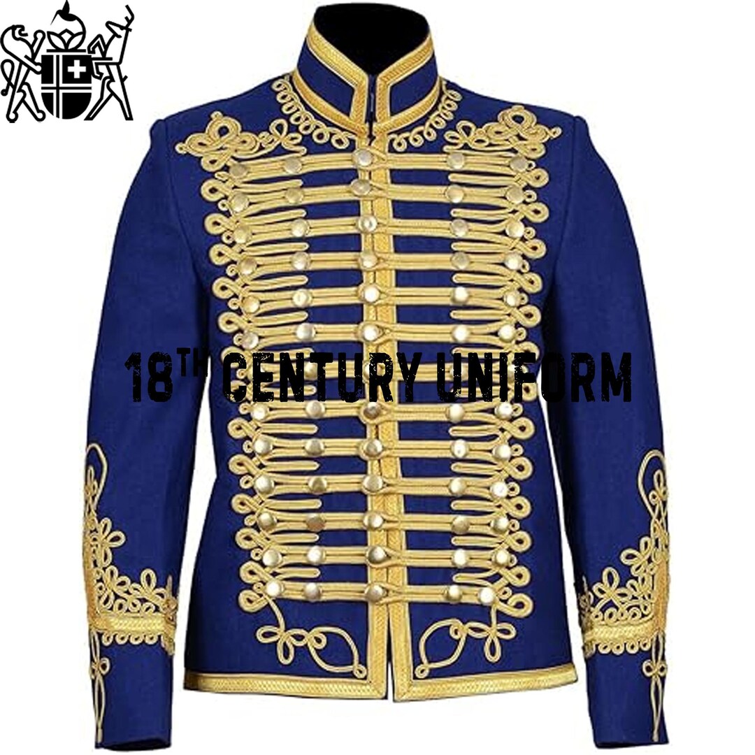 Blue Wool Hussar Jacket, British Parade, Napoleonic Style - Etsy