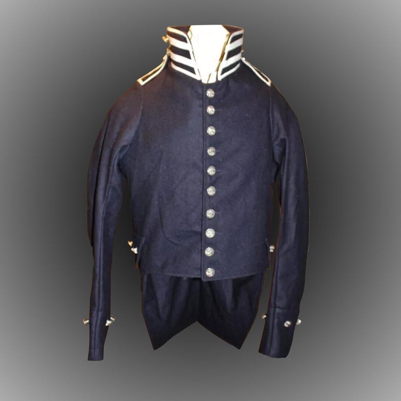 Navy Blue Wool Infantry Officer Tailcoat - 1813-14 US & British ...