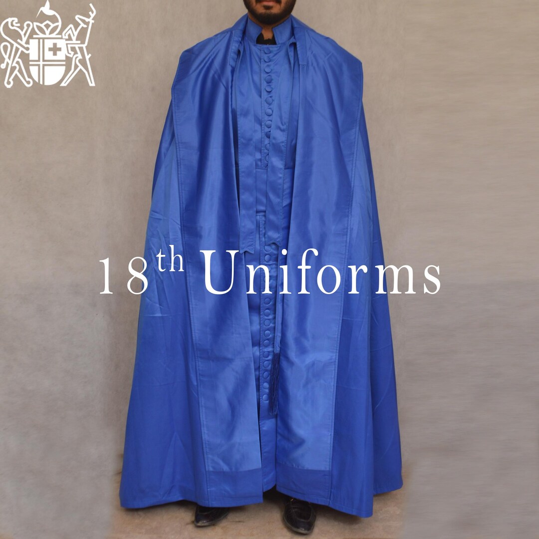 Royal Blue Silk Clergy Robe: Unisex Church Cossack Attire - Etsy