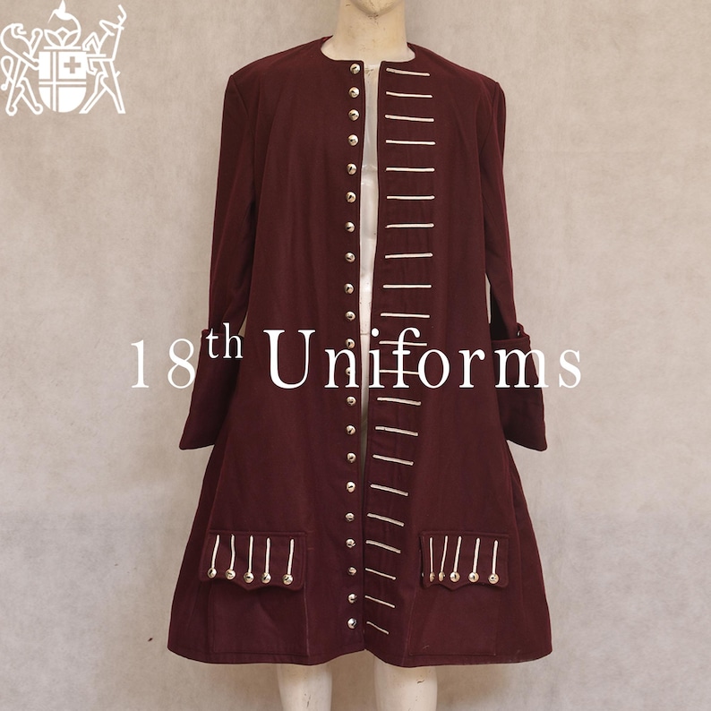 New 17th Century Colonial Frock Coat, Victorian Frock Coat, Medieval ...