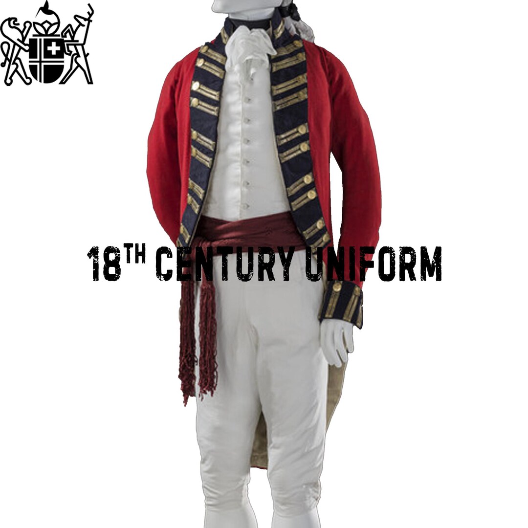 Red Wool British Military Uniform Coat - 1799 Redcoat Jacket - Etsy