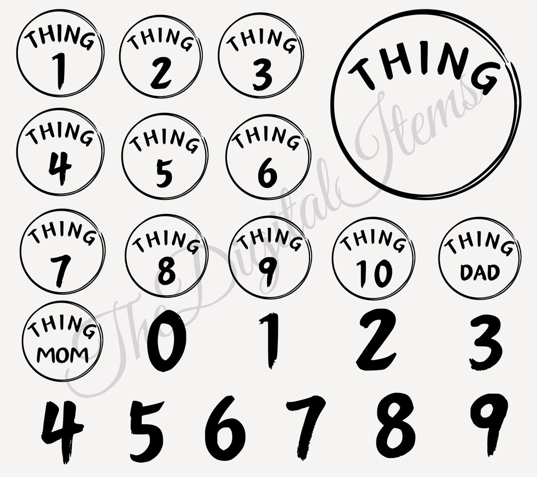 Thing 1 Thing 2 SVG Cut File,thing Dad Svg,thing Mom Svg,thing Svg File ...