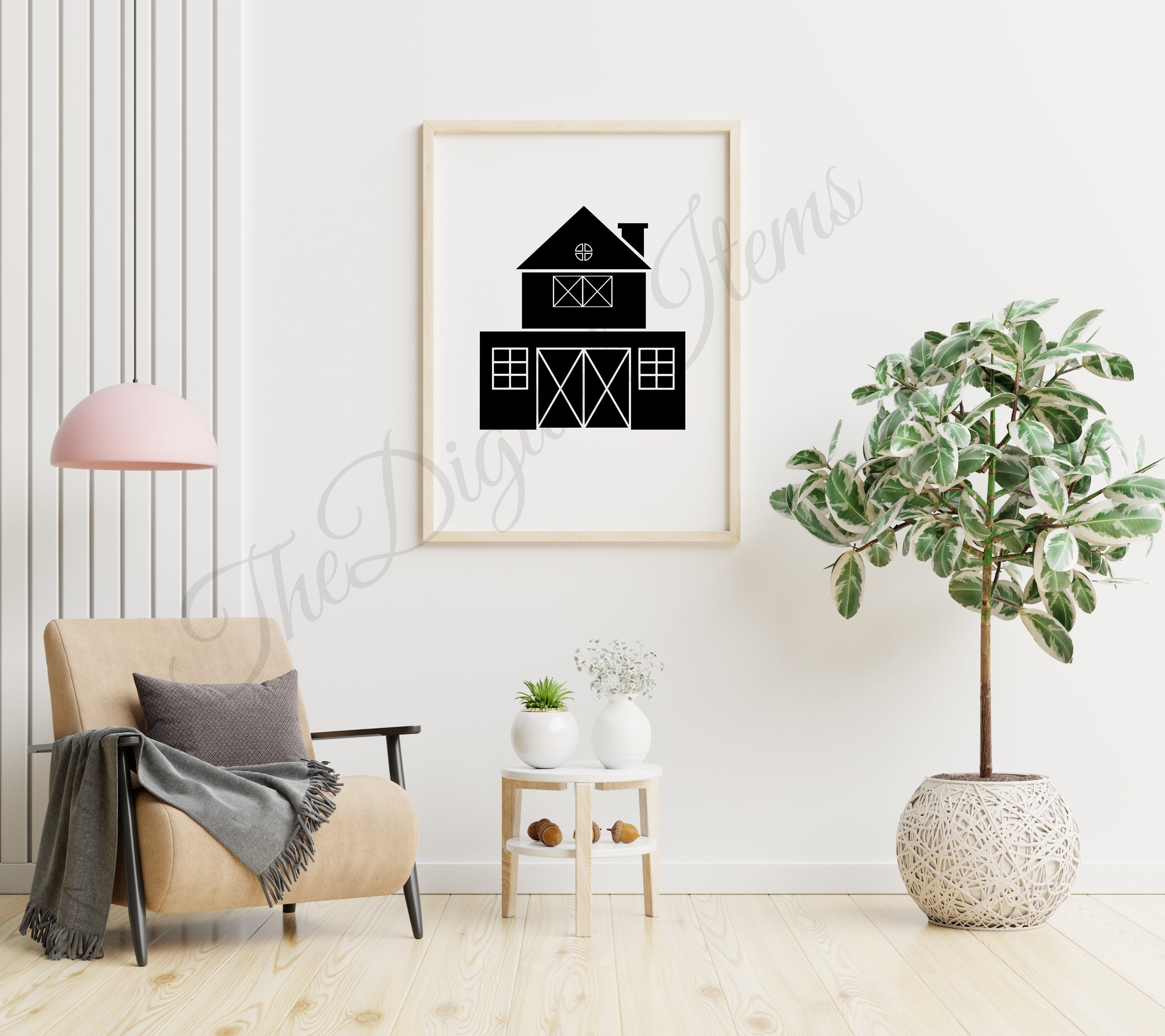 Barn House SVG Barn House Split Monogramfarm Barn Svg - Etsy