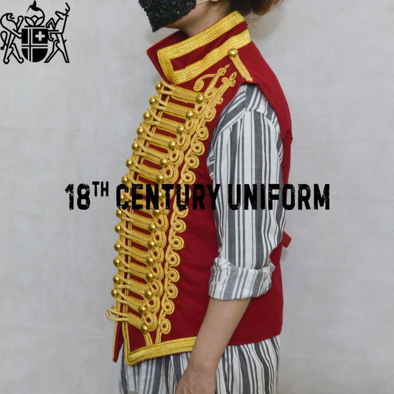 New Hussar Vest, Dolman Hussar Vest, Horse Guard Waistcoat, Royal Guard ...