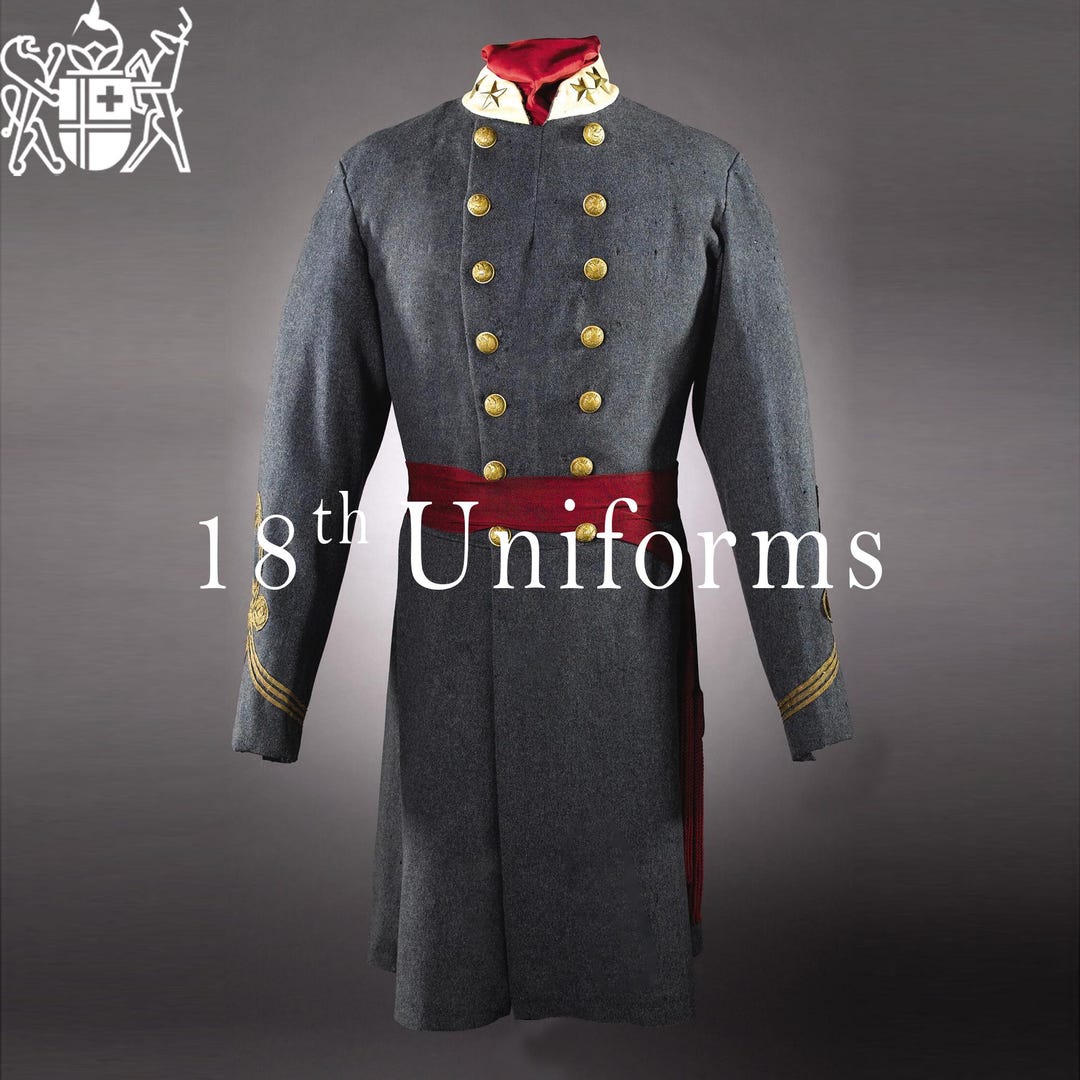 Grey Wool Civil War Frock Coat, Confederate Jacket - Etsy