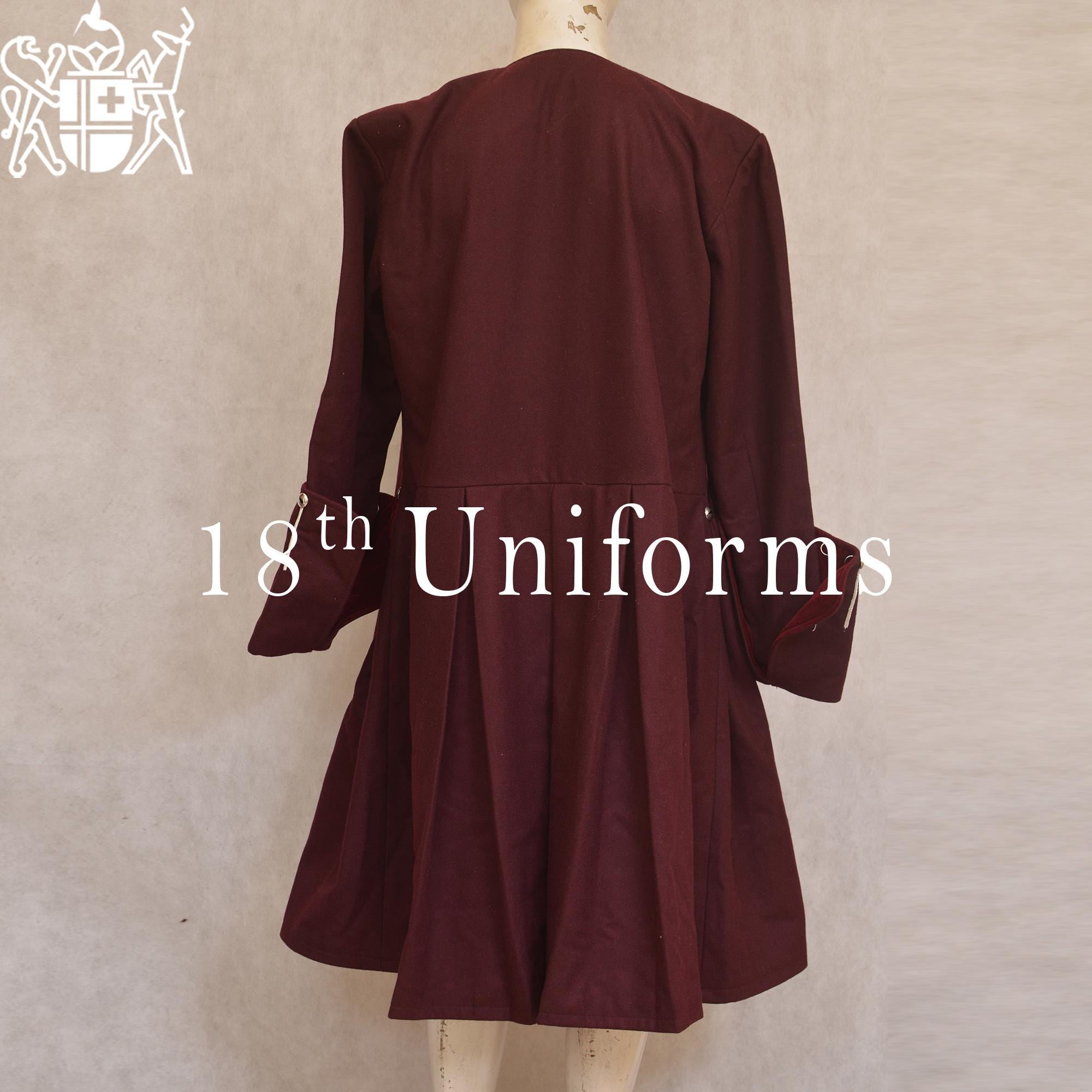 New 17th Century Colonial Frock Coat, Victorian Frock Coat, Medieval ...