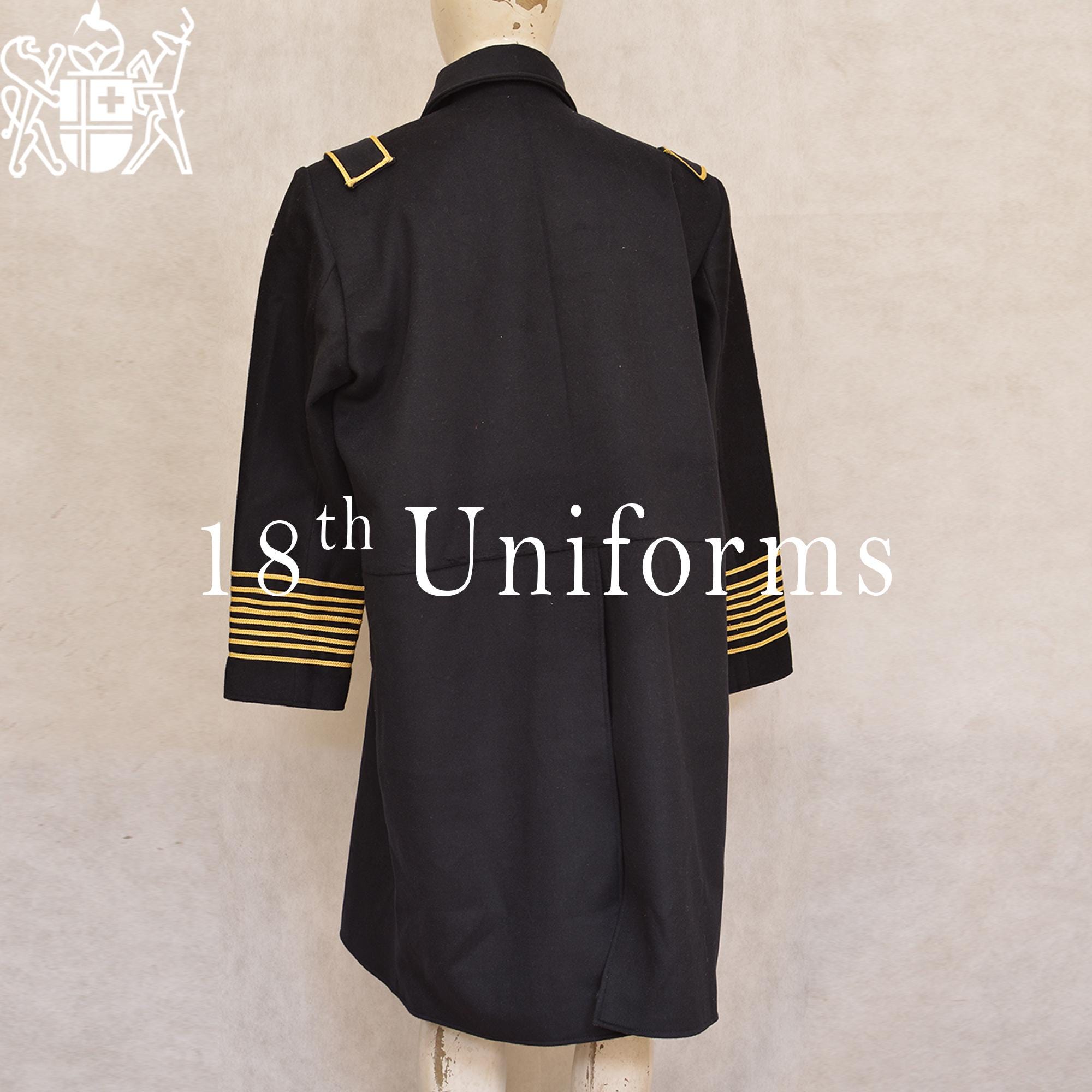 Wool Naval Officer Frock Coat: Civil War Military Uniform - Etsy