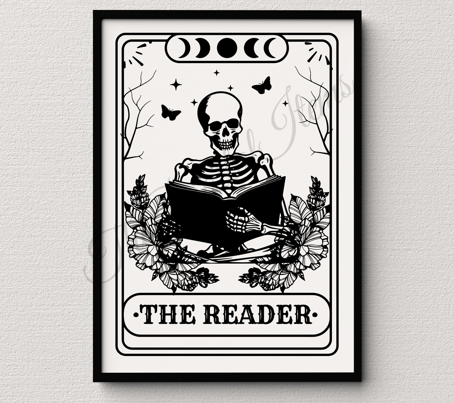 The Reader Tarot Card SVG, the Reader Svg, Reading Svg, Book Lover Svg ...