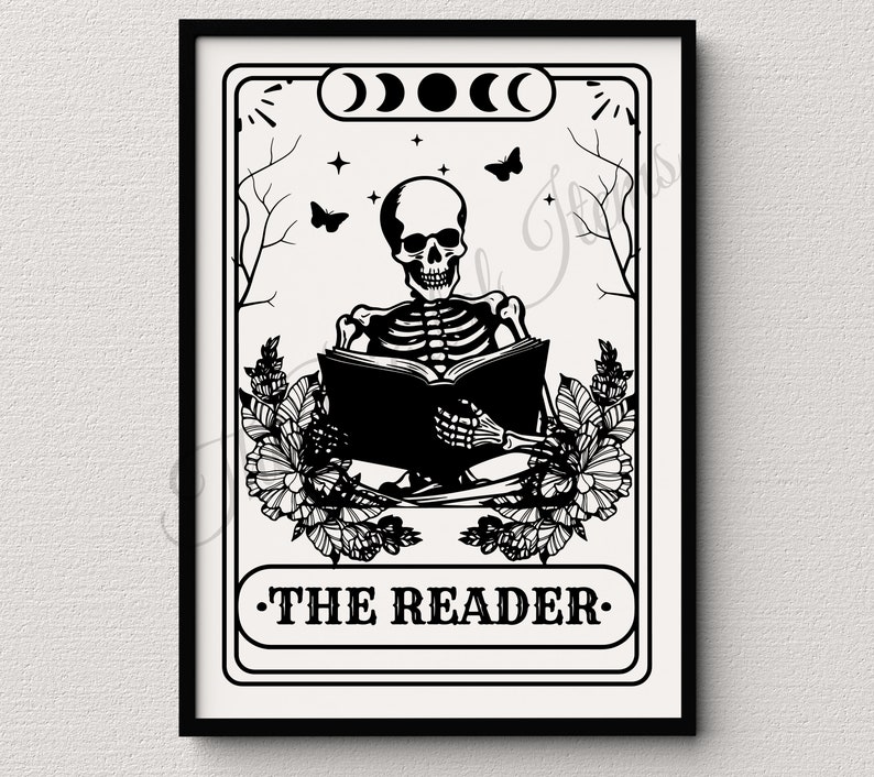 The Reader Tarot Card SVG, the Reader Svg, Reading Svg, Book Lover Svg ...