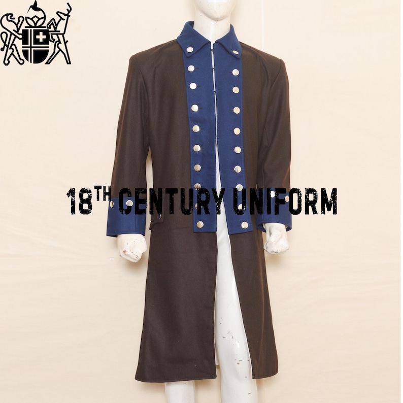 Brown Wool Regimental Coat: American Revolutionary War Uniform - Etsy