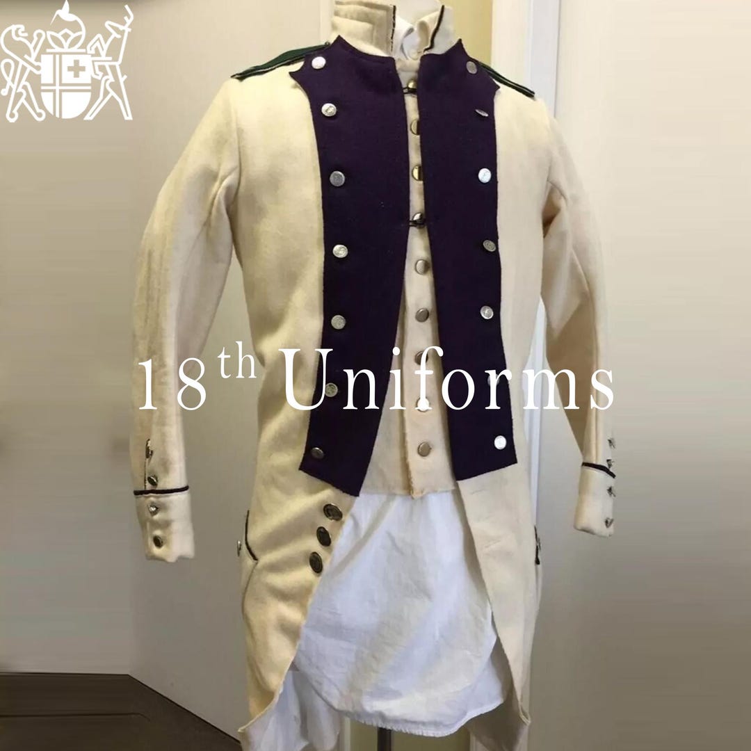 New Men 1770 French Officer Jacket, Regiment Jacket, Revolutionary War ...