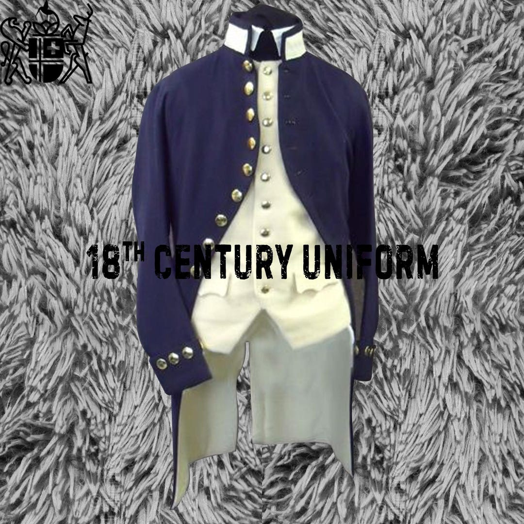 Navy Blue Wool 1787 Frock Coat: Royal Naval Officer Uniform - Etsy