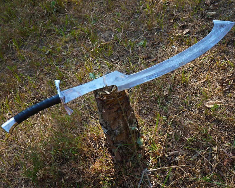 Khopesh Sword: 27" Himalayan Crescent Knife - Oil Quenched, Water ...