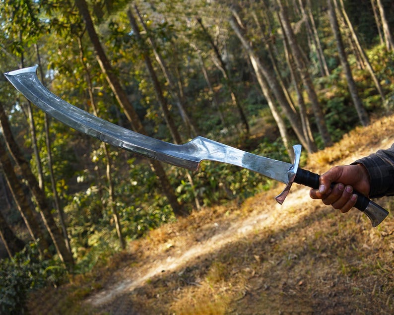 Khopesh Sword: 27" Himalayan Crescent Knife - Oil Quenched, Water ...